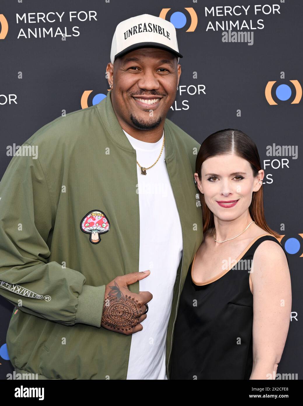 April 20, 2024, Los Angeles, California, U.S.: Travon Free and Kate Mara attend the 25th Mercy ...