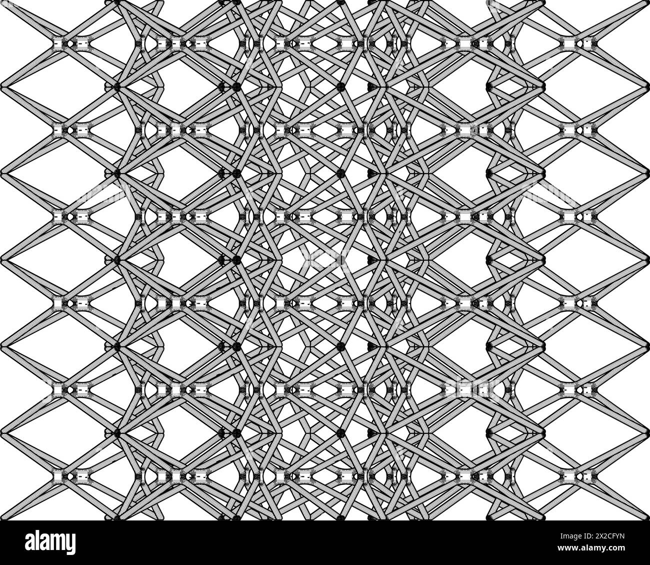 Abstract Construction Structure Vector. A Vector Illustration Of ...