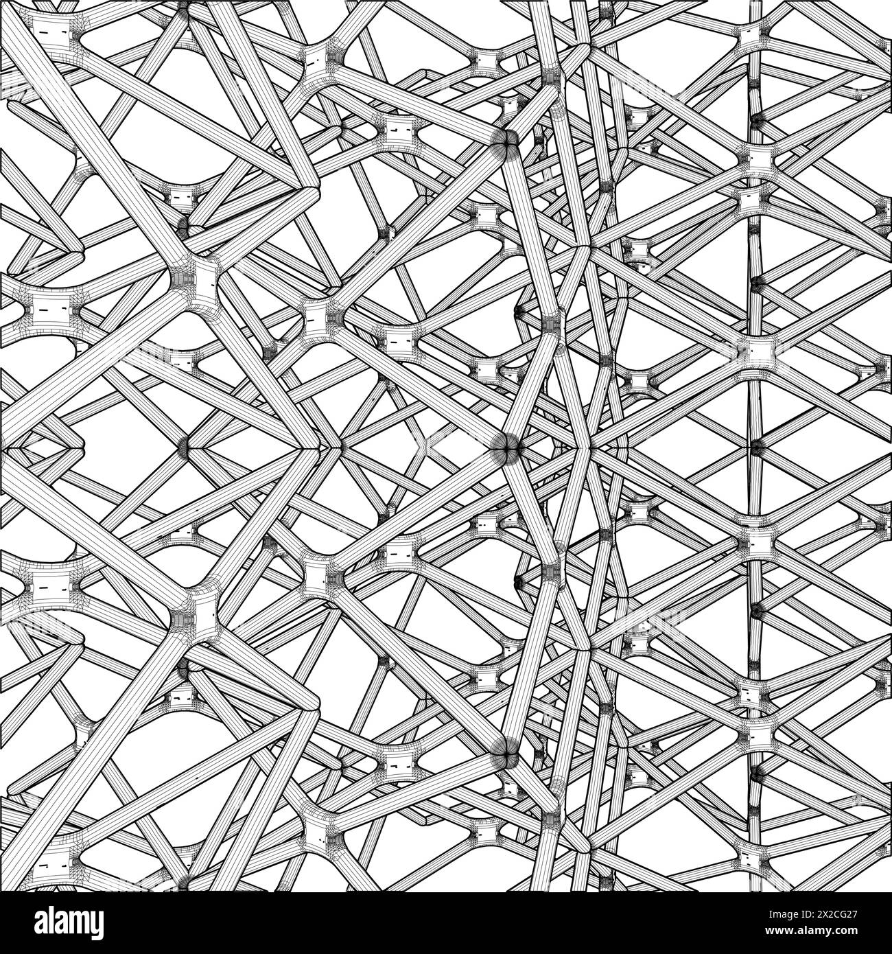 Abstract Construction Structure Vector. A Vector Illustration Of ...