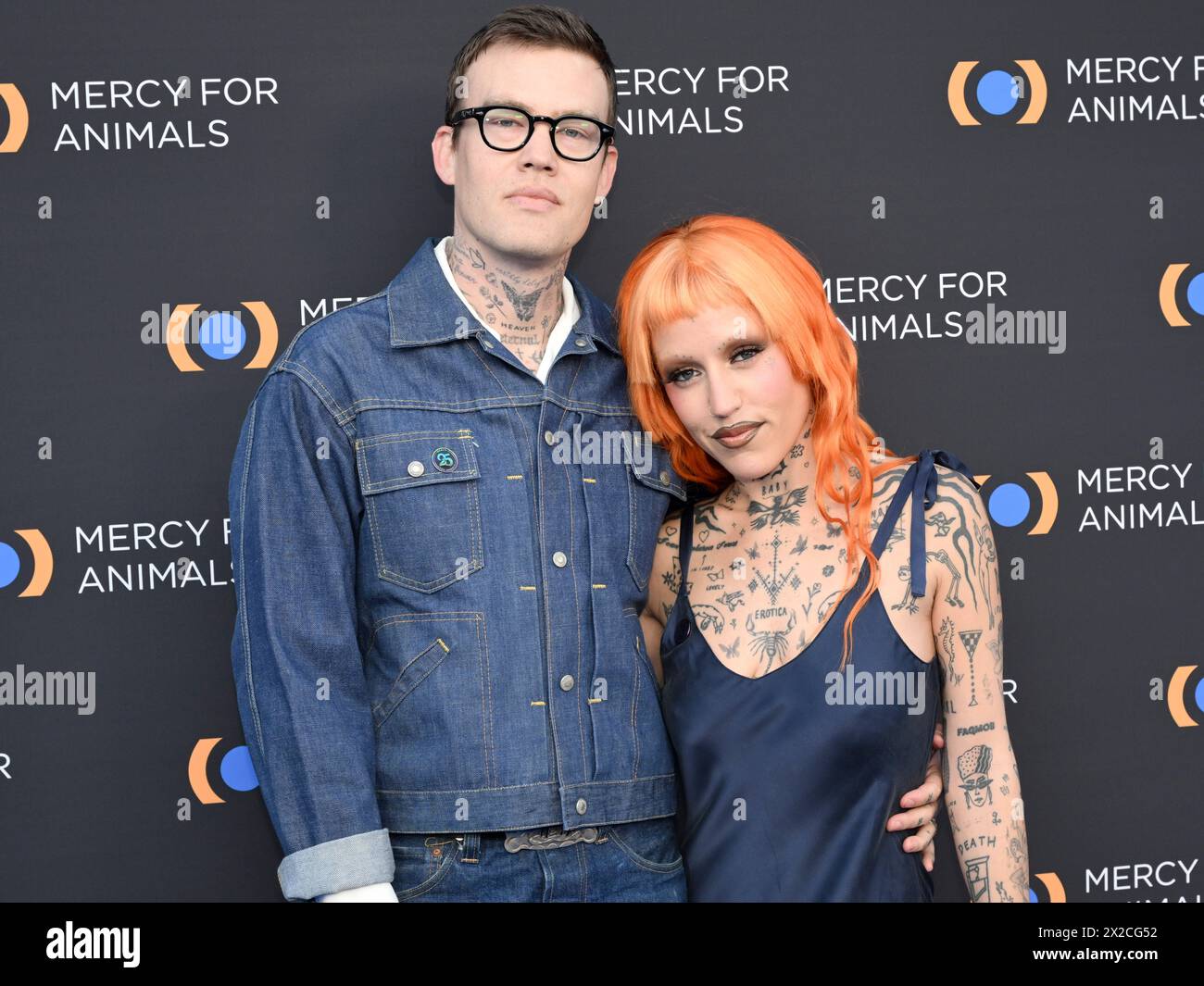 April 20, 2024, Los Angeles, California, U.S.: Kyle England and Brooke Candy attend the 25th ...