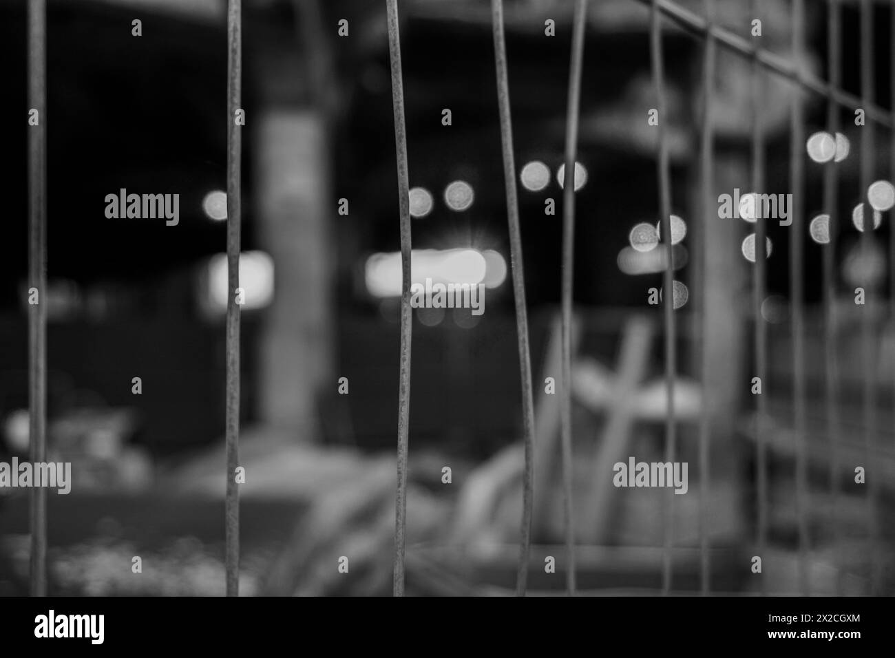 Up to the fence Black and White Stock Photos & Images - Alamy