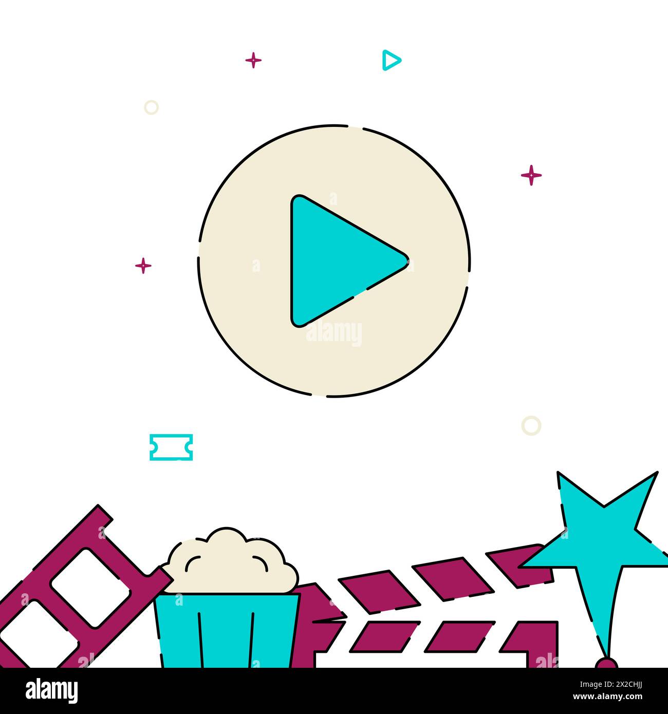 School theater play Stock Vector Images - Alamy