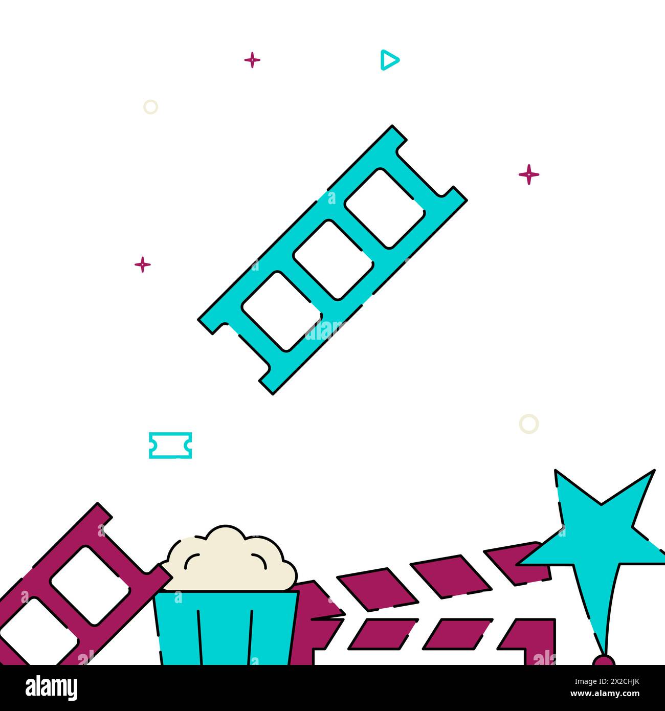 Video frames Stock Vector Images - Alamy