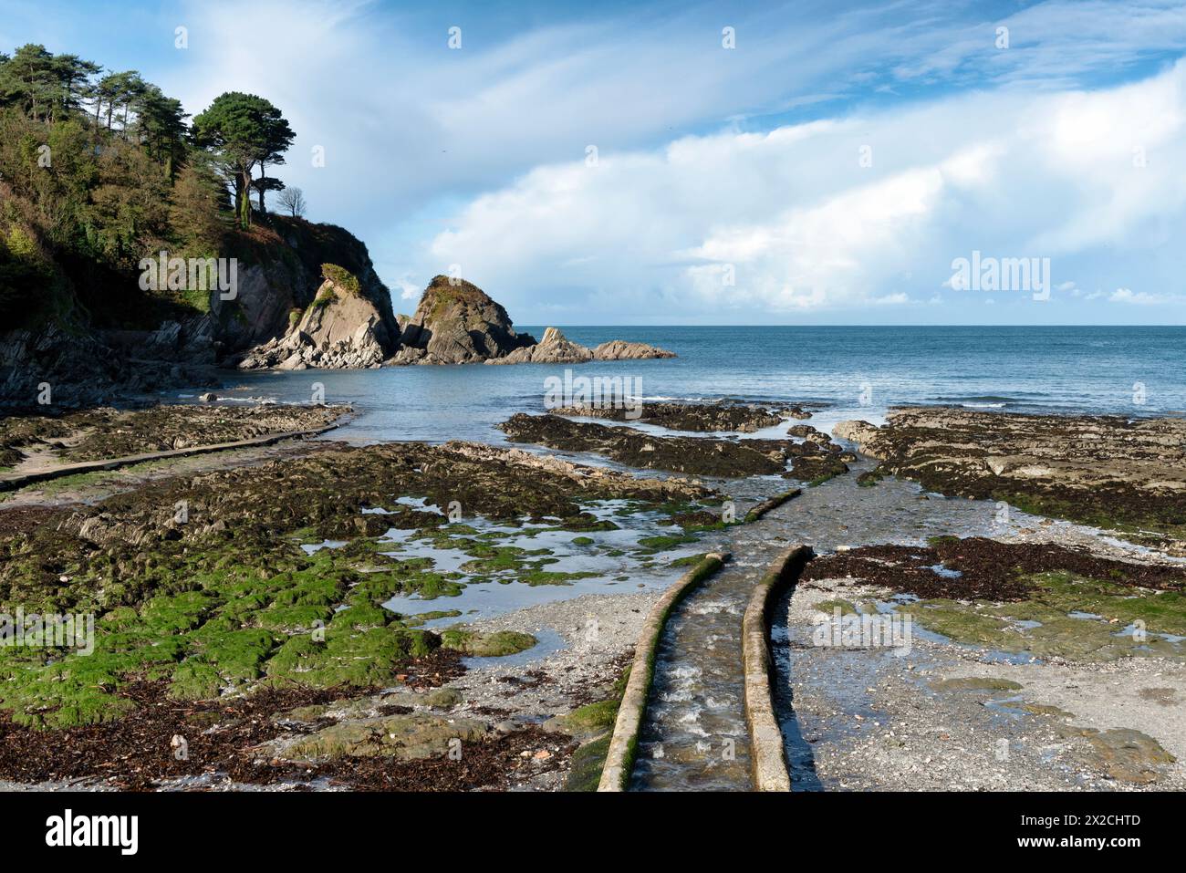 View of beautiful Lee Bay beach in Ilfracombe, Devon, UK Stock Photo ...