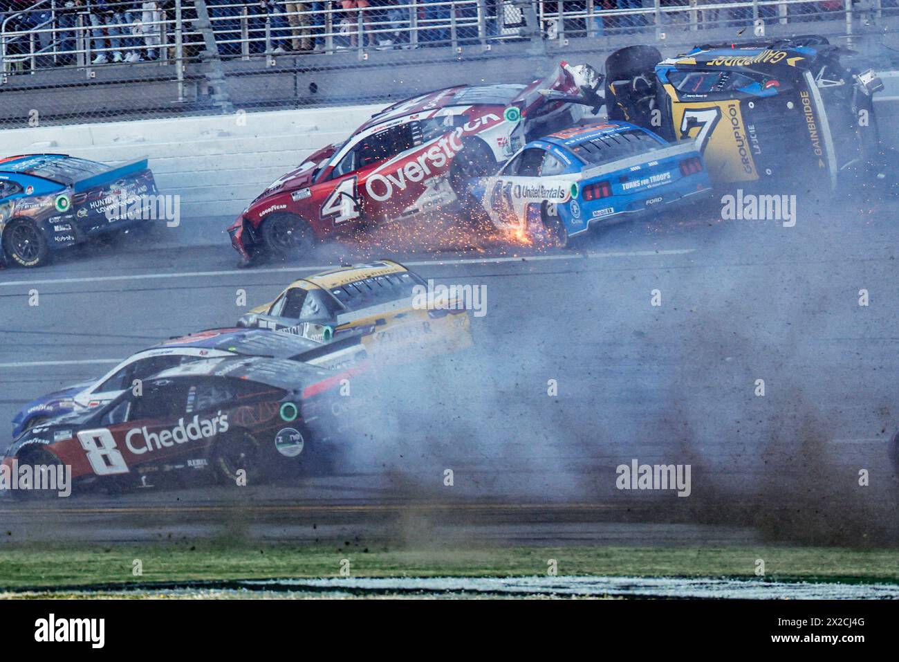 NASCAR Cup Series driver's Ryan Preece (41) Josh Berry (4) and Corey ...