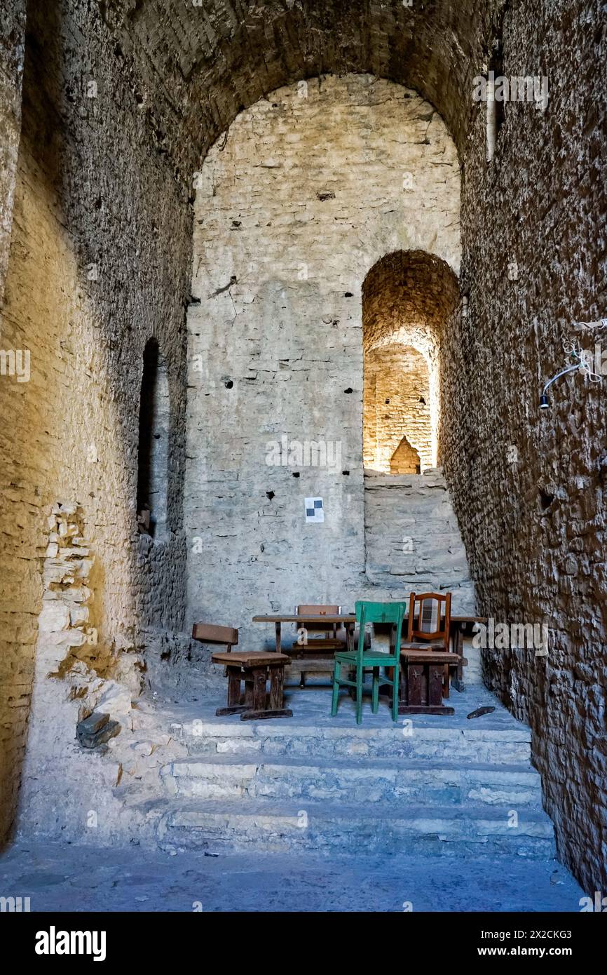 Part of ruins of arch-shaped structure of Ottoman architecture at ...