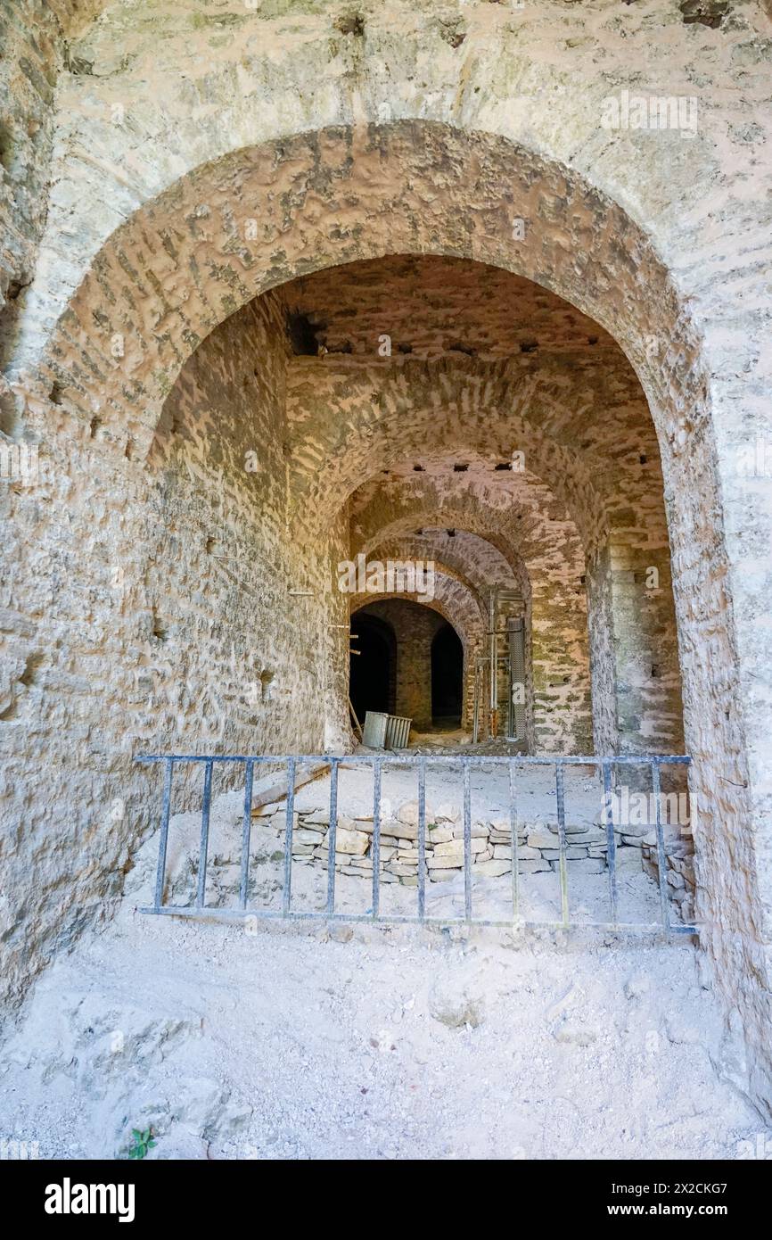 Part of ruins of arch-shaped structure of Ottoman architecture at ...
