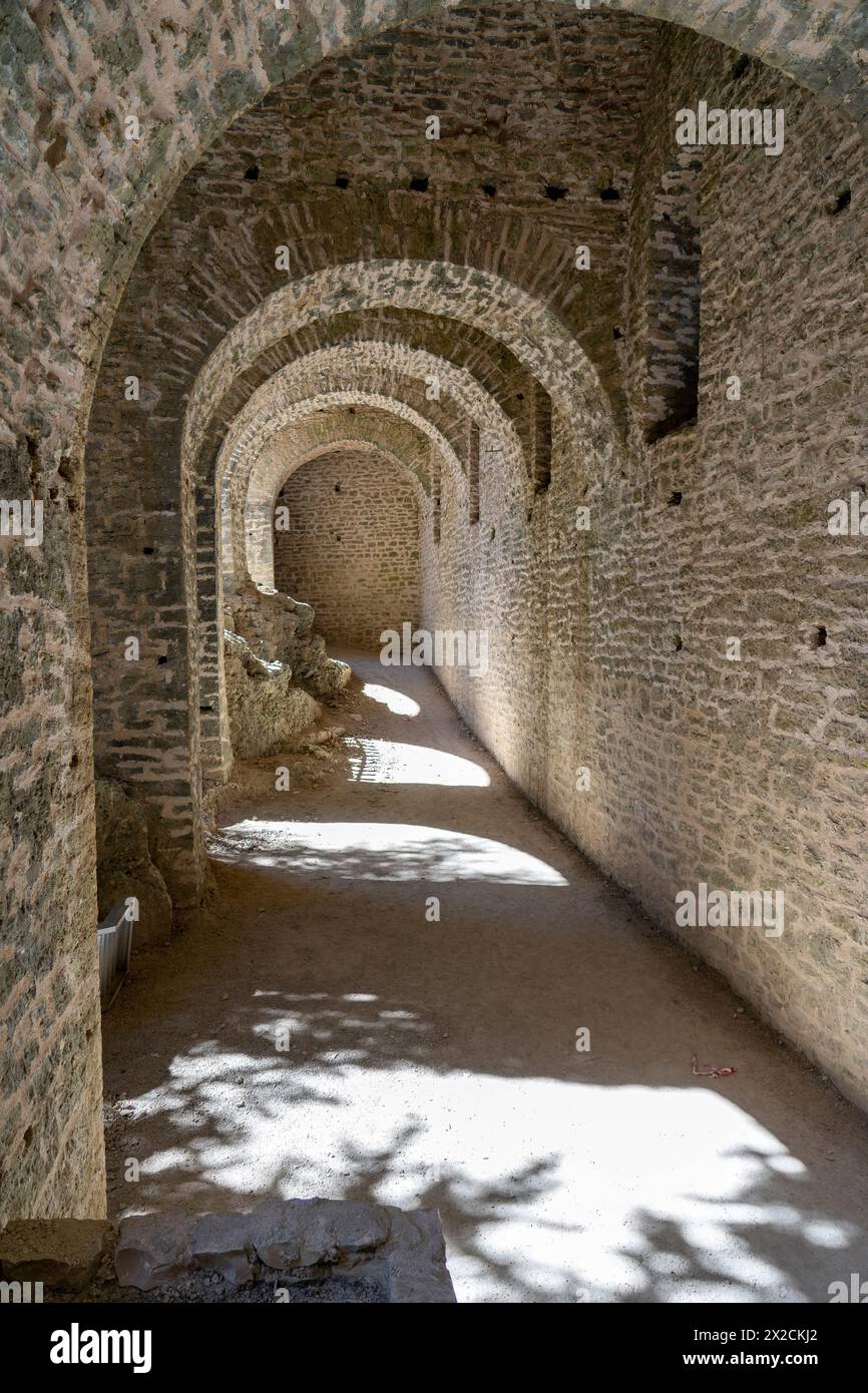 Part of ruins of arch-shaped structure of Ottoman architecture at ...