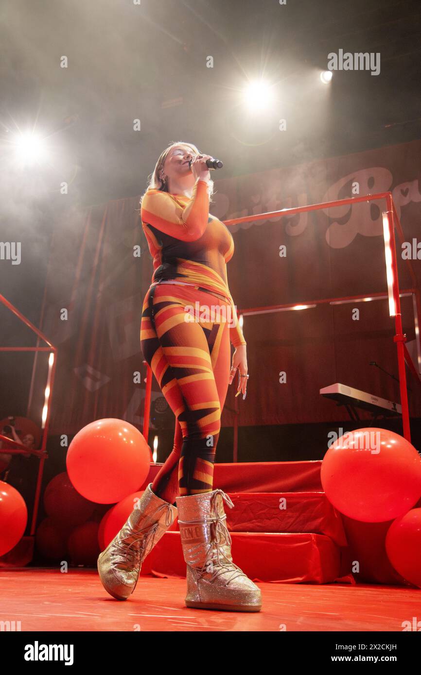 Caity Baser performing her Still Learning Tour at her sold out London ...