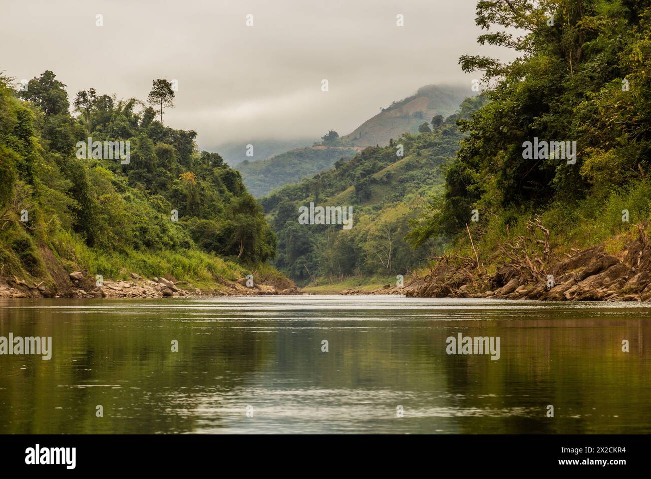 Nam Ou river in Phongsali province, Laos Stock Photo - Alamy