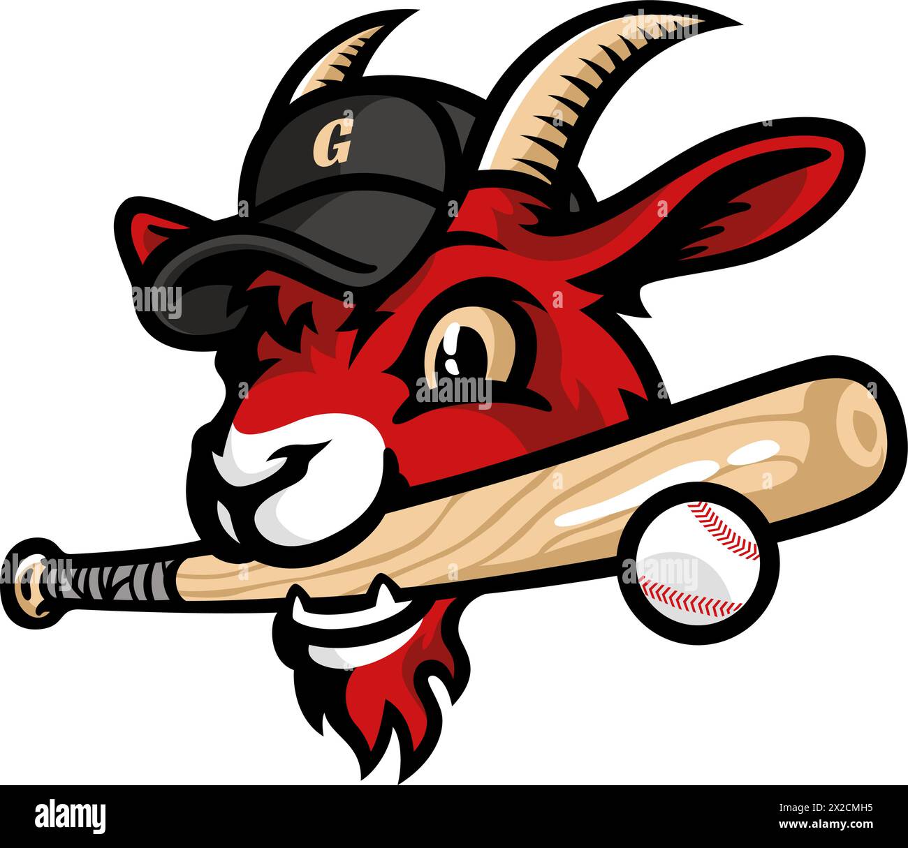 Cute Goat Mascot for Baseball Stock Vector Image & Art - Alamy