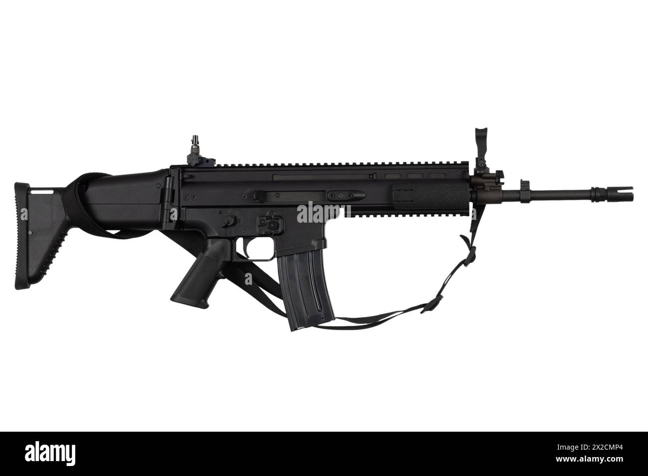 US Army assault rifle isolated on a white background Stock Photo - Alamy