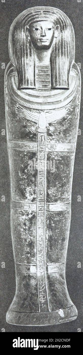 Sarcophagus of Mahu, a farmer from the House of Amun. Photo from the ...
