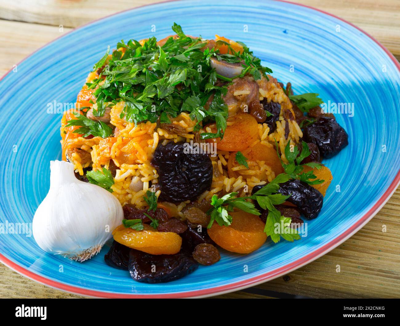 Traditional Central-Asian dish Pilaf Stock Photo - Alamy