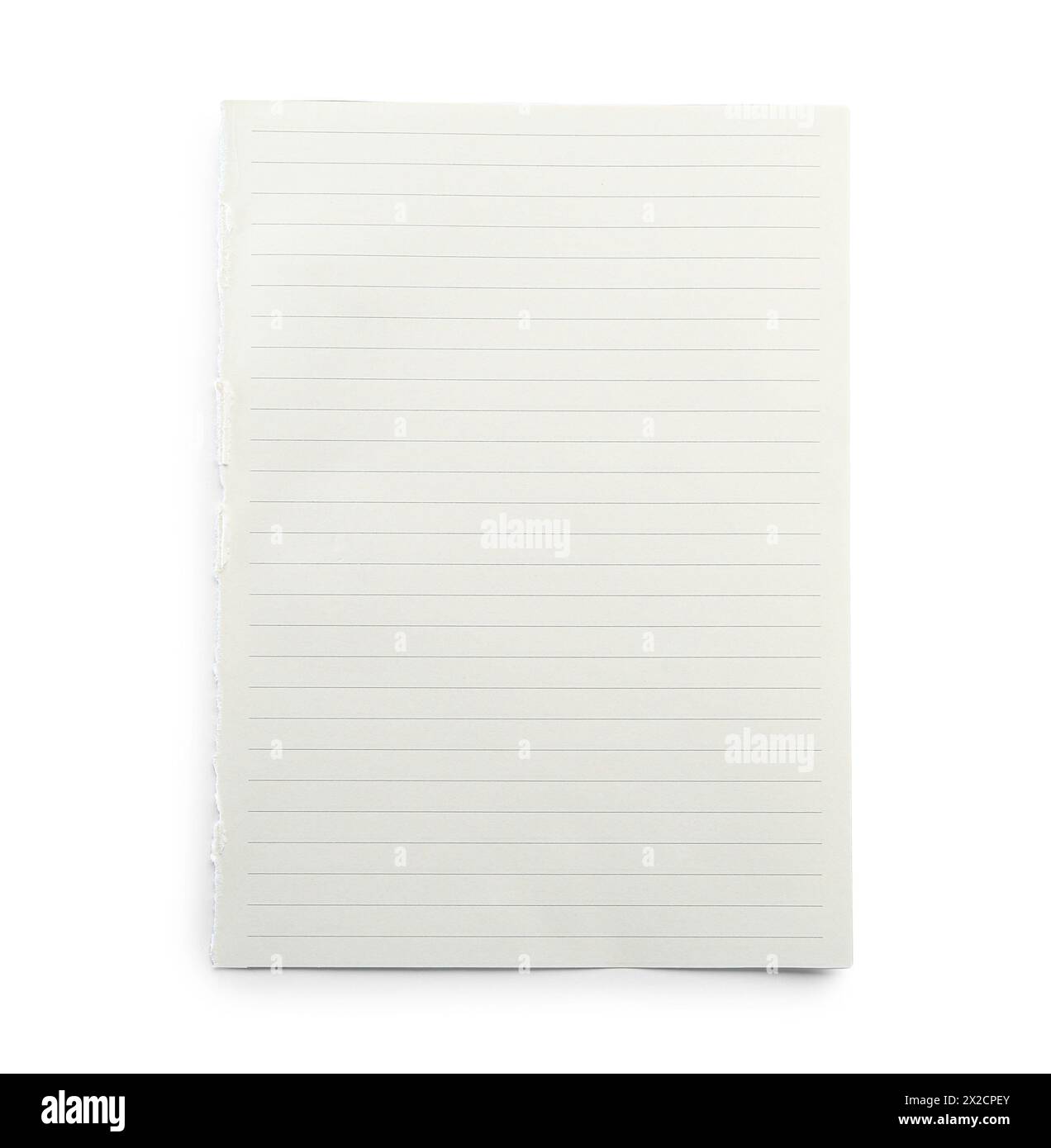 Notebook paper sheet lines education Cut Out Stock Images & Pictures ...