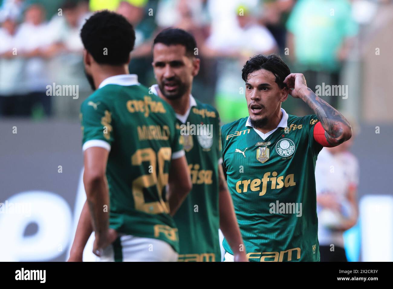 Sao Paulo, Brazil. 21st Apr, 2024. SP - SAO PAULO - 04/21/2024 - BRAZILIAN A 2024, PALMEIRAS x ...