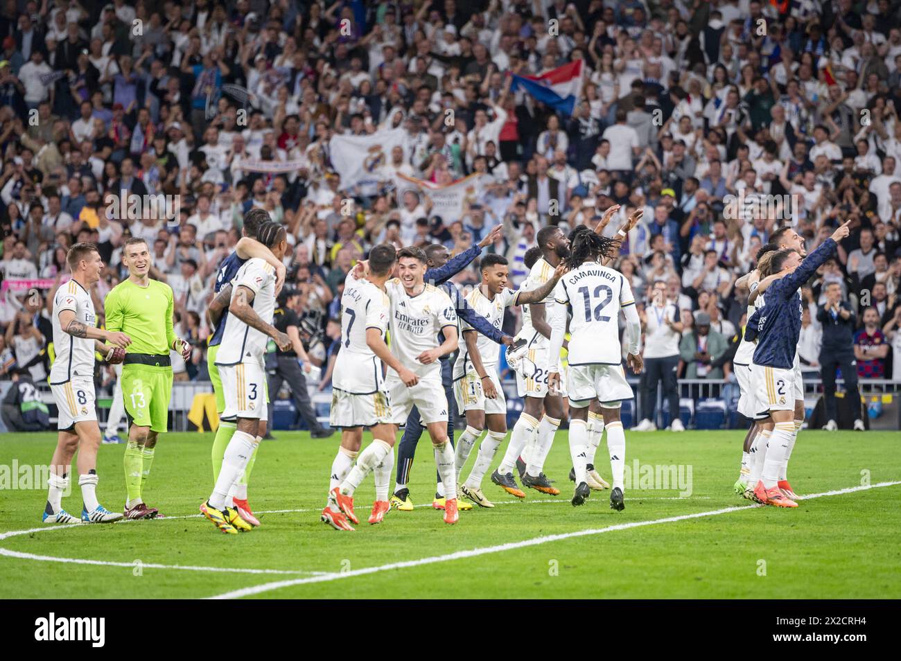Madrid, Spain. 21st Apr, 2024. MADRID, SPAIN - APRIL 21: Real Madrid ...