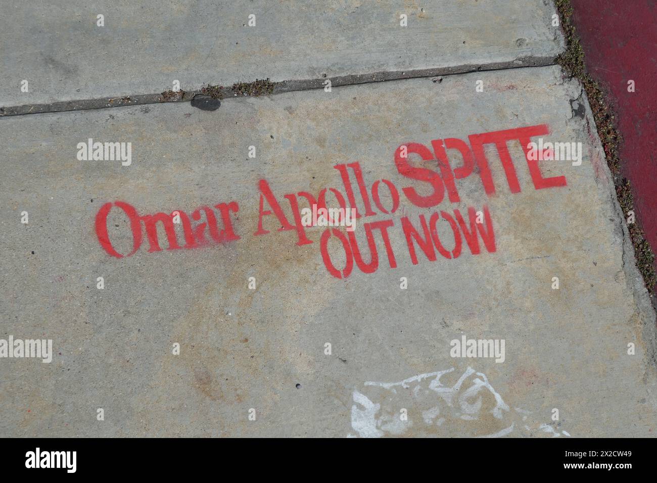 Los Angeles, California, USA 21st April 2024 Singer Omar Apollo Spite ...