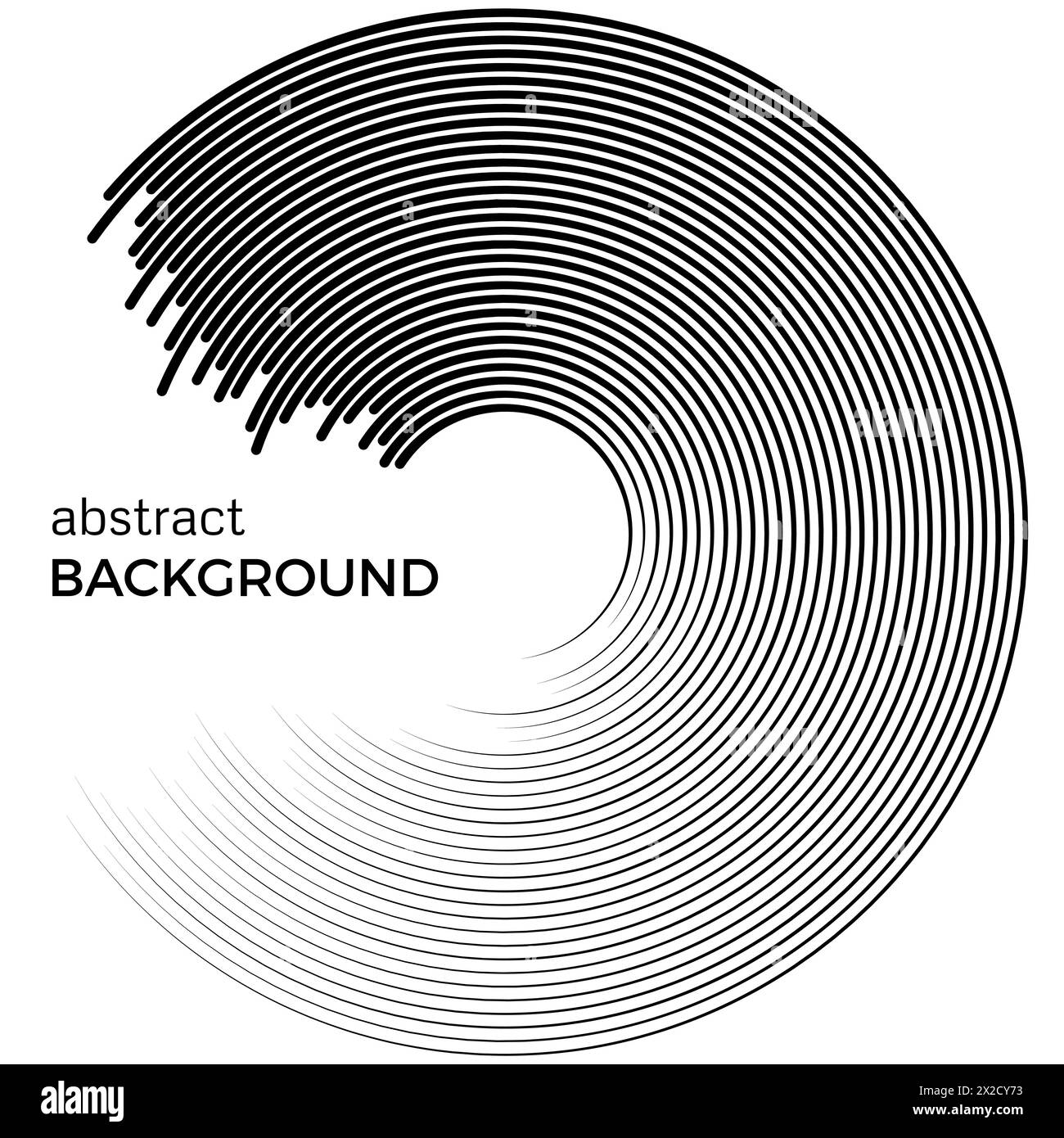 Abstract background with lines. Circles with place for your text on a ...