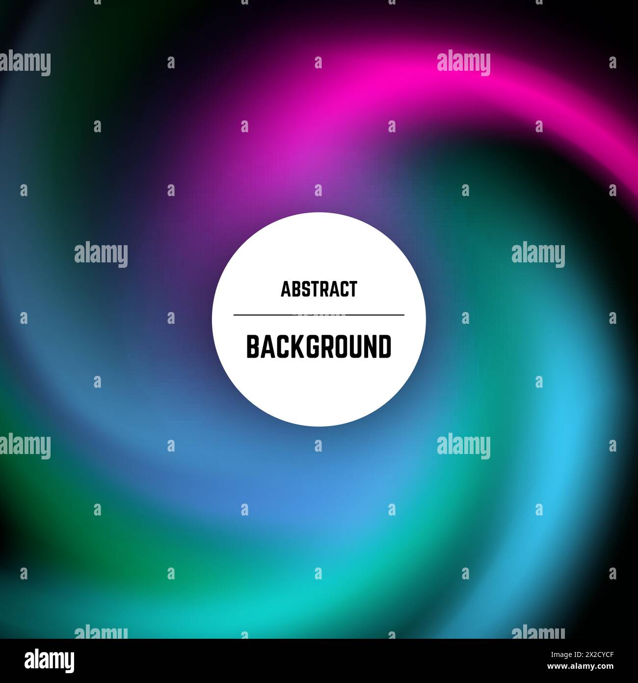 Abstract colorful background with swirl effect and circle in center ...