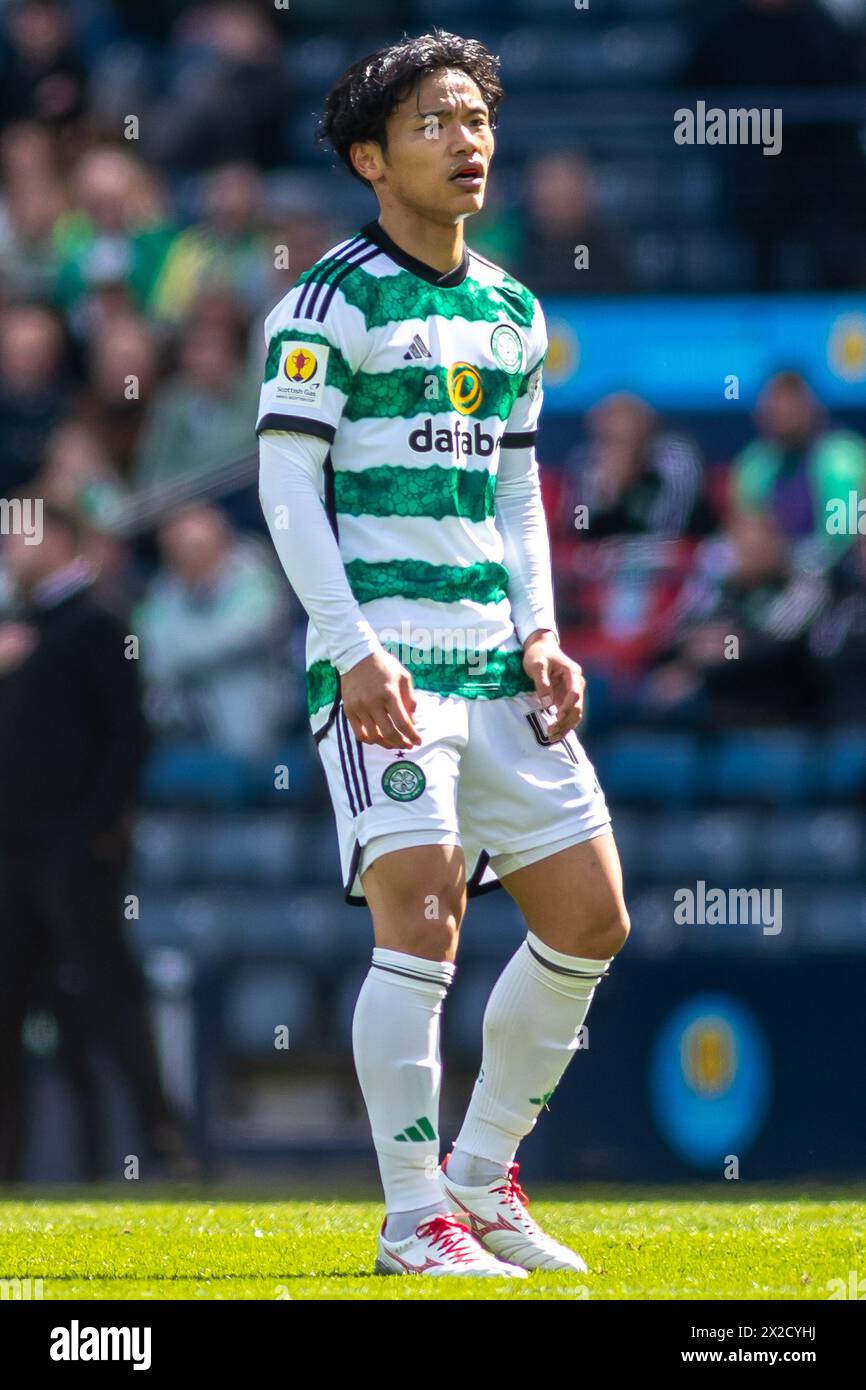 Reo Hatate of Celtic FC in action during the Scottish Gas Men's ...