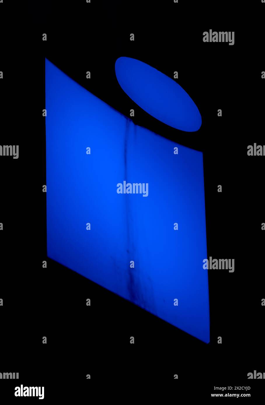 Radiant 'i' letter in electric blue, its simplicity a profound ...