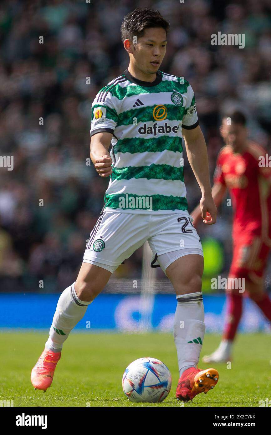 Tomoki Iwata of Celtic FC in action during the Scottish Gas Men's ...