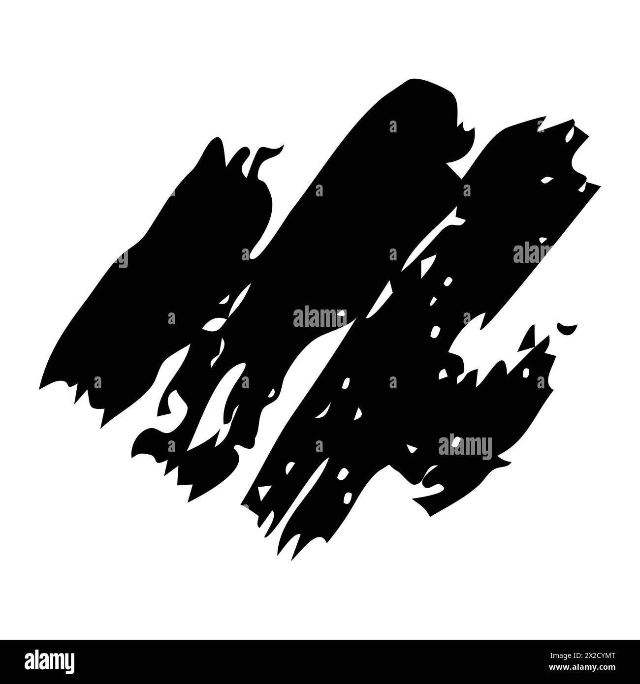 Sketch Scribble Smear. Hand drawn Paint Scribble Stains. Vector ...