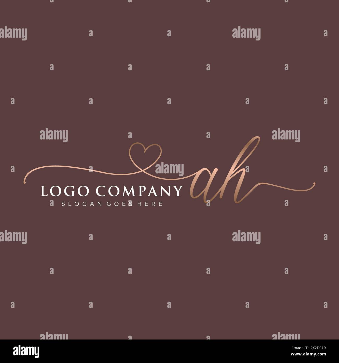 AH beauty monogram and elegant logo design Stock Vector Image & Art - Alamy