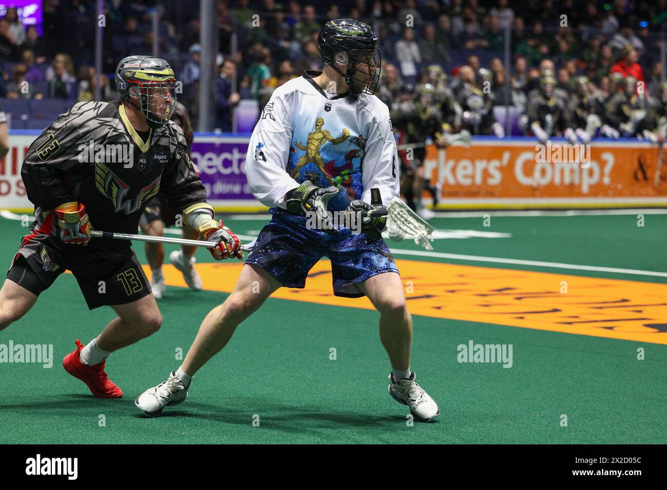 April 21st, 2024: Rochester Knighthawks defenseman Brad Gillies (6 ...