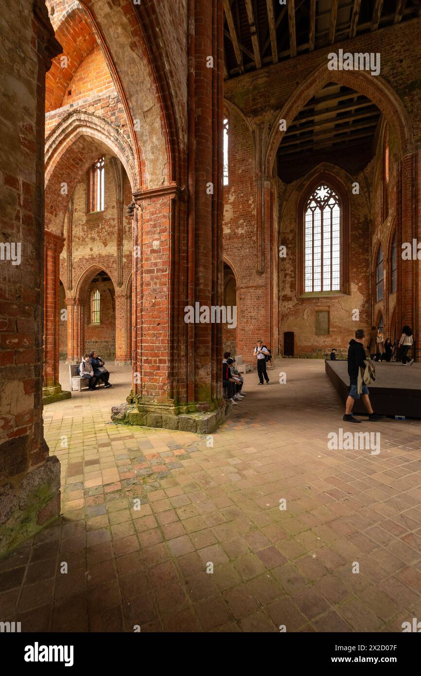 CHORIN, GERMANY - APRIL 01, 2024: Ruin of Chorin Abbey. Chorin Abbey ...