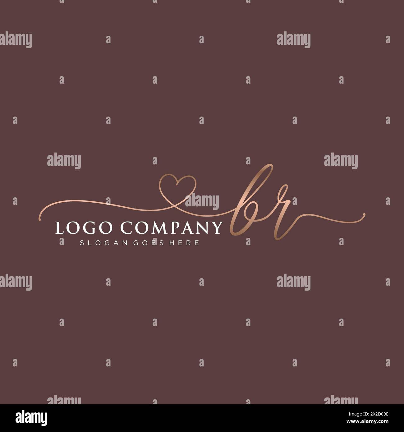 Br monogram Stock Vector Images - Alamy