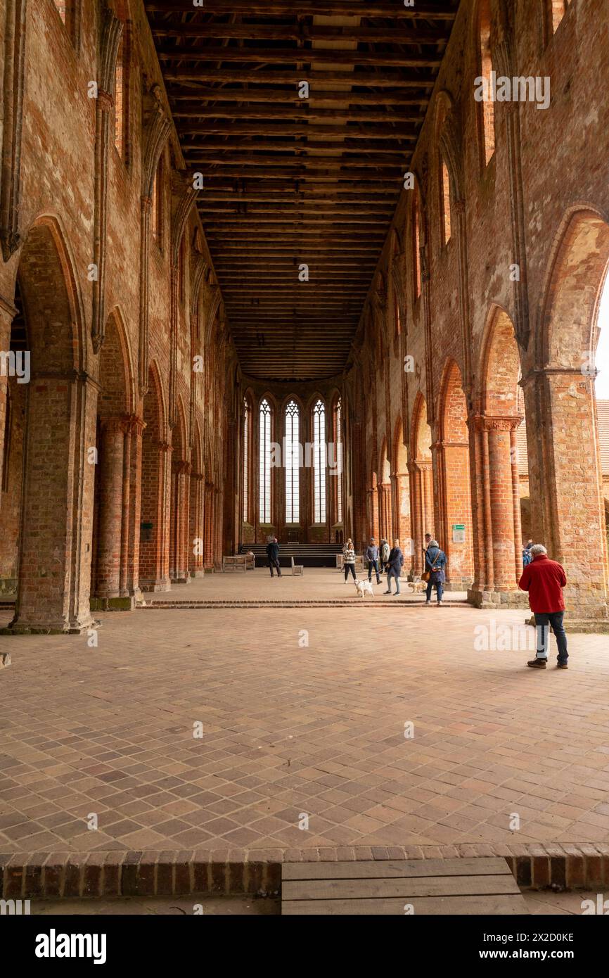 CHORIN, GERMANY - APRIL 01, 2024: Ruin of Chorin Abbey. Chorin Abbey ...