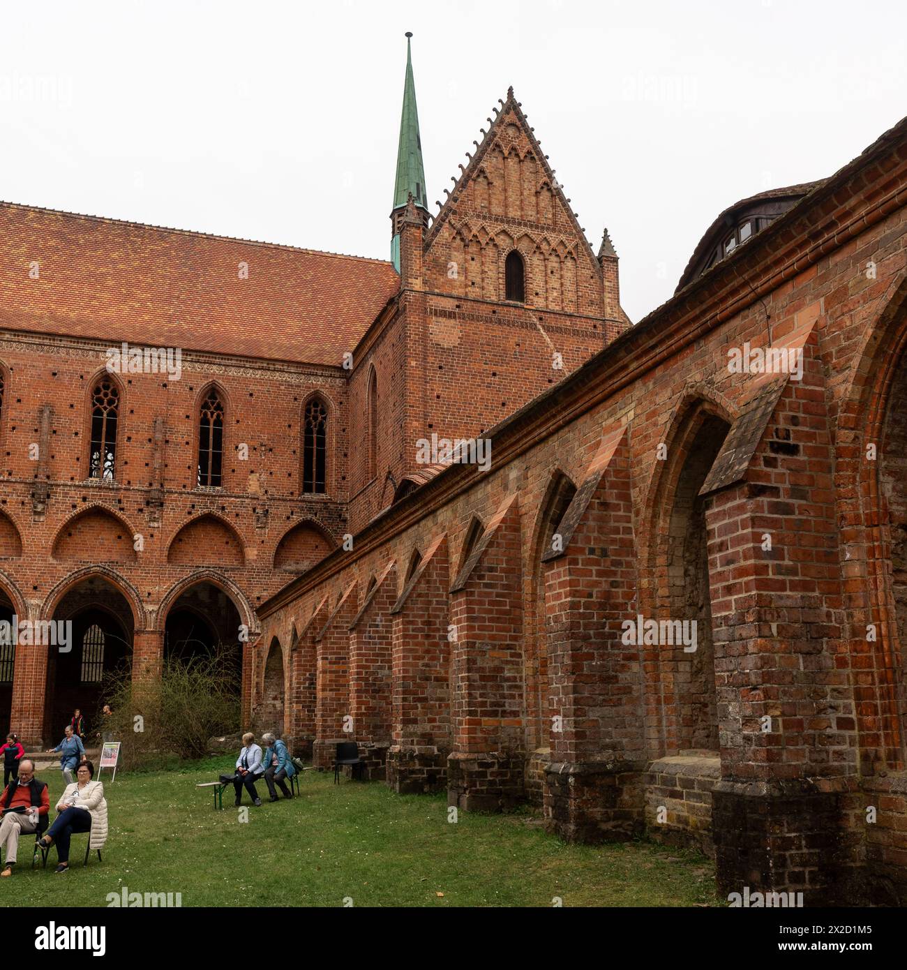 CHORIN, GERMANY - APRIL 01, 2024: Ruin of Chorin Abbey. Chorin Abbey ...