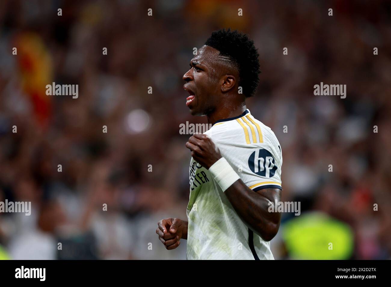 Madrid, Kingdom of Spain; Vinicius Jr. celebrates his Pelalty goal by ...