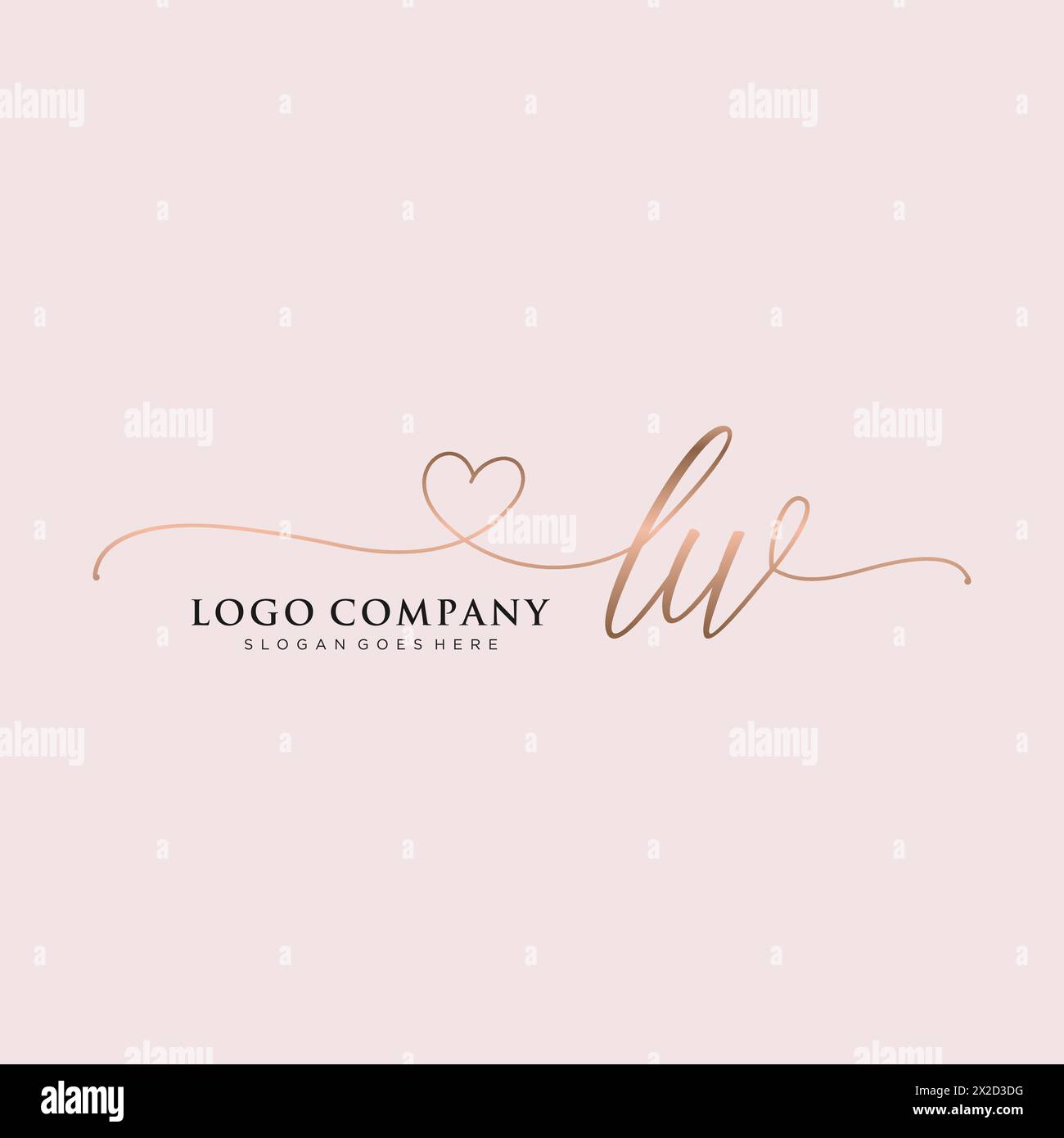 LW beauty monogram and elegant logo design Stock Vector Image & Art - Alamy