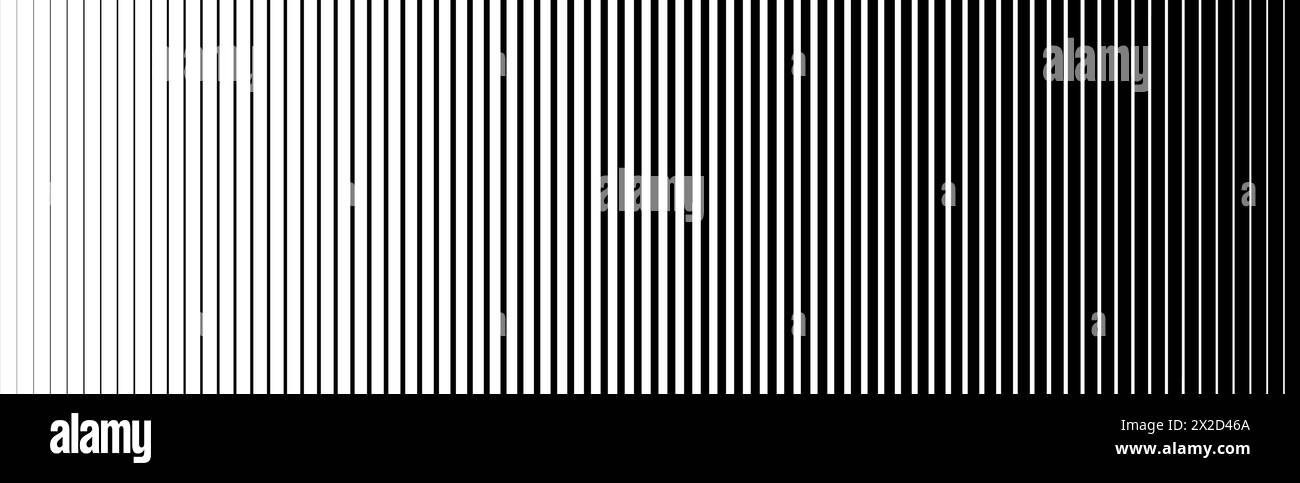 Thin line halftone gradation texture. Faded vertical stripe gradient ...