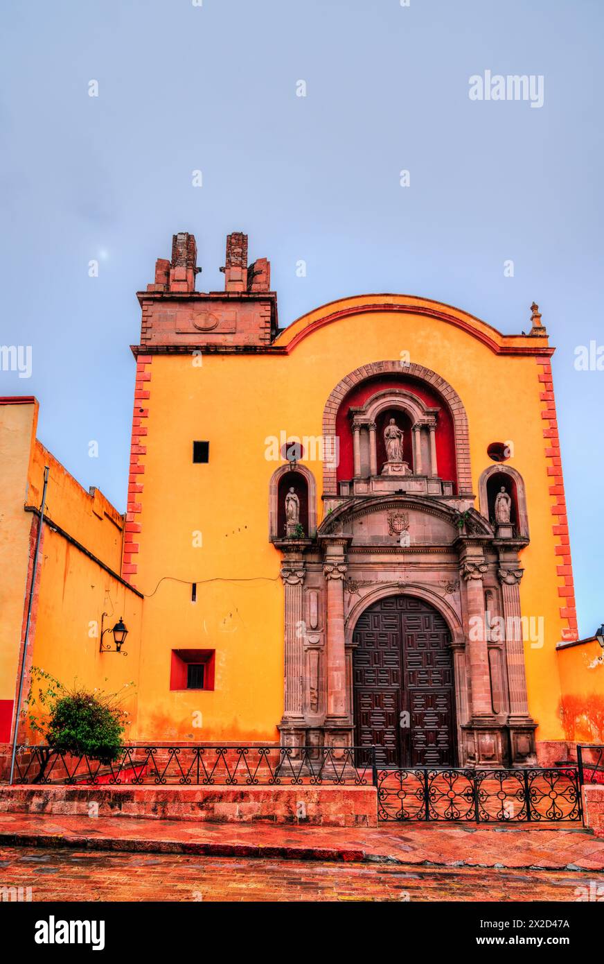 Church of Our Lady of Mercy in Santiago de Queretaro, Mexico Stock ...