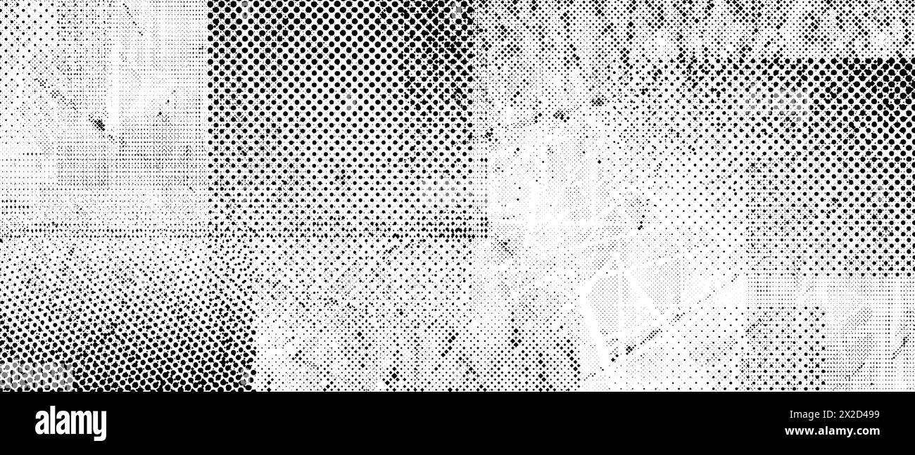 Halftone grunge punk texture. Abstract dotted glitch background ...