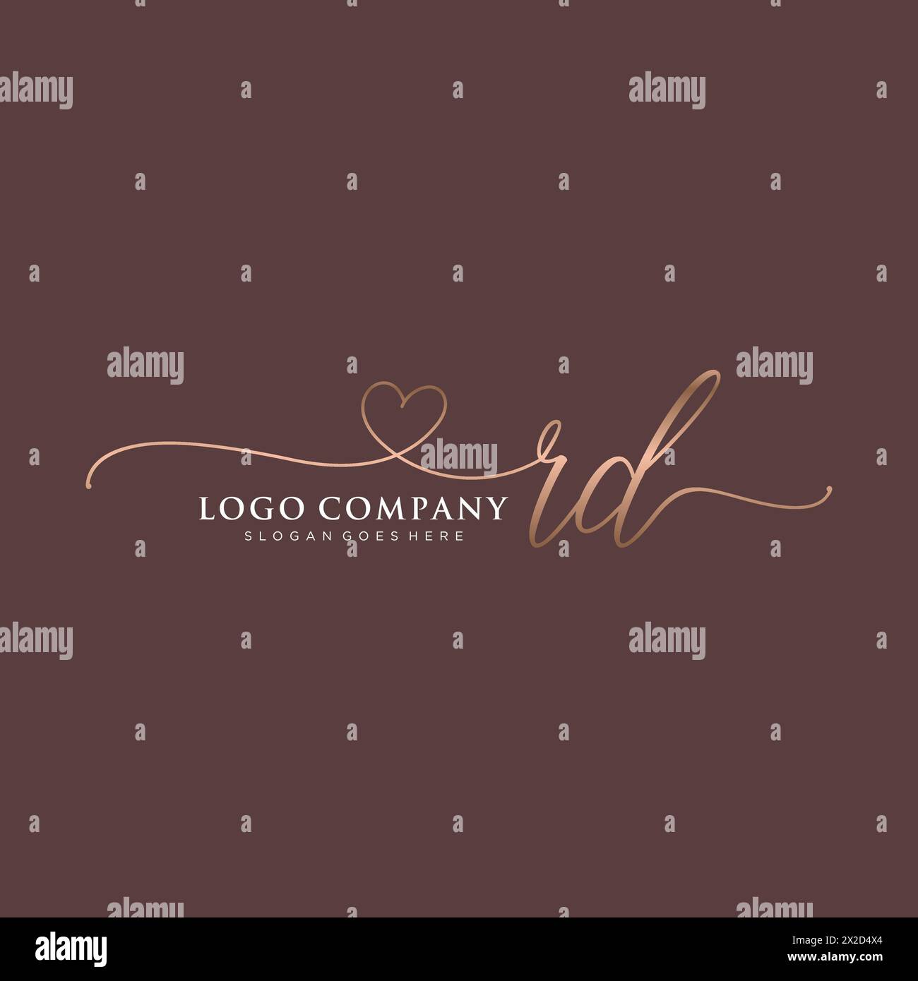 Rd monogram Stock Vector Images - Alamy