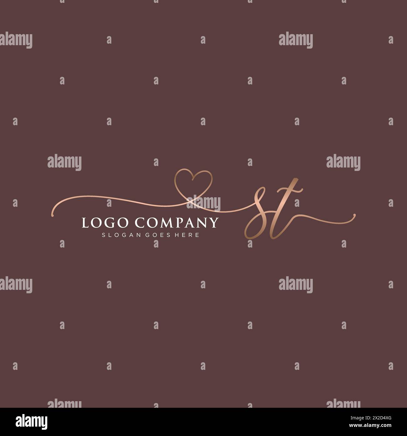 St monogram Stock Vector Images - Alamy