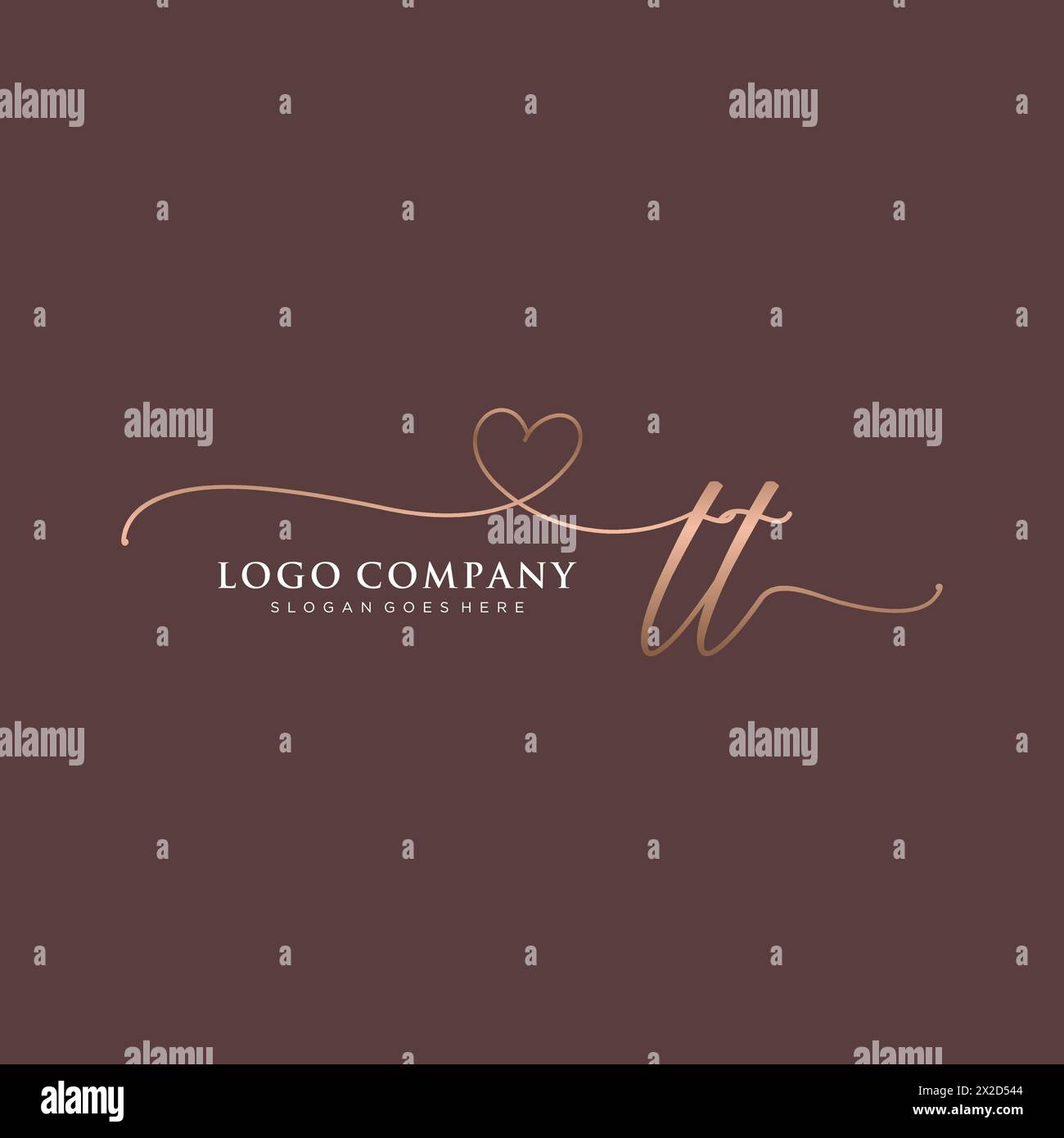 Tt monogram vector vectors hi-res stock photography and images - Alamy