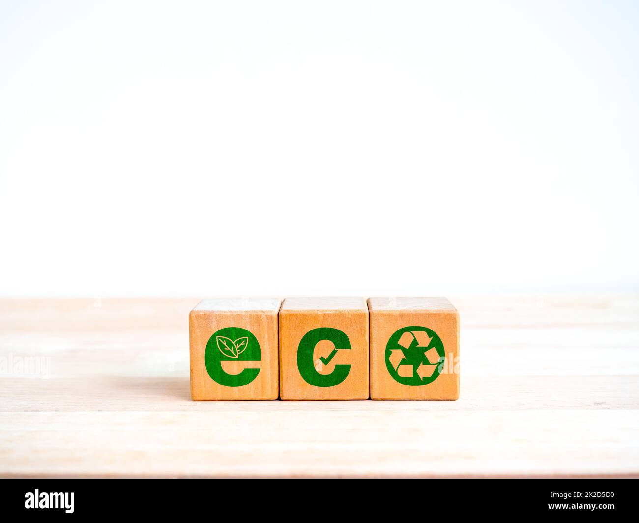 Eco friendly and earth care concept. Alphabet idea design "ECO" on ...