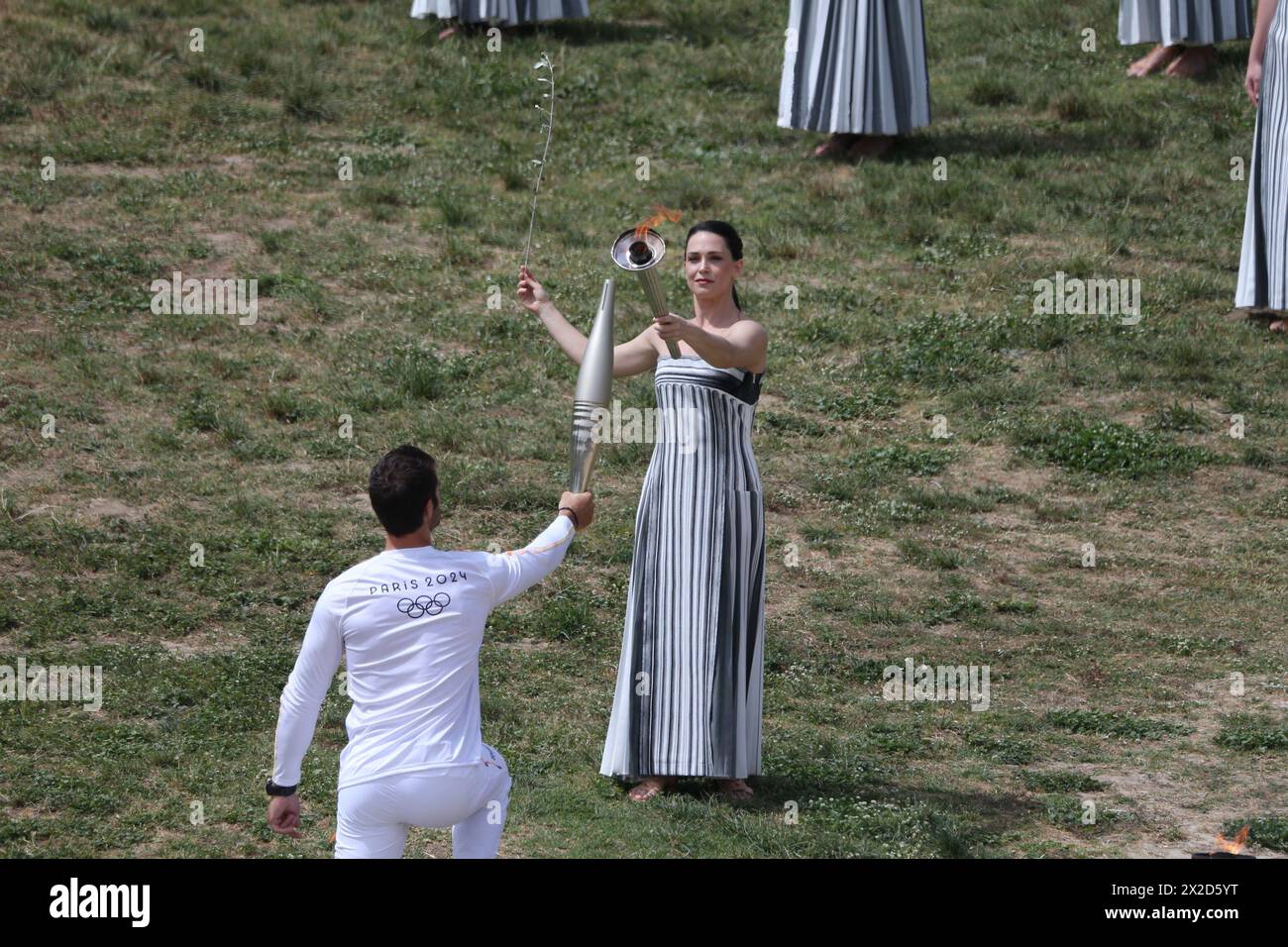 Actress Mary Mina, in the role of an ancient Greek High Priestess ...