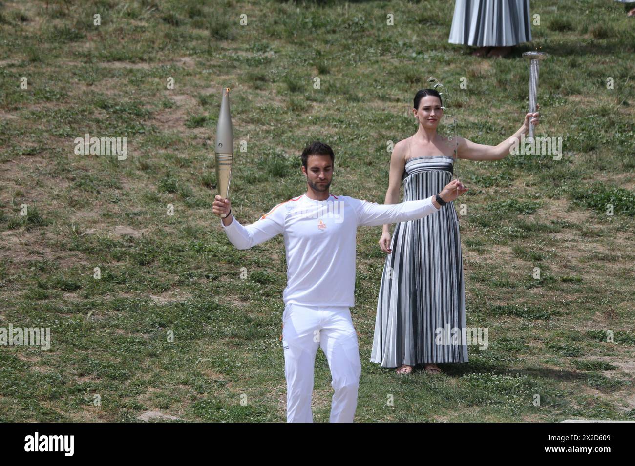 Actress Mary Mina, in the role of an ancient Greek High Priestess ...