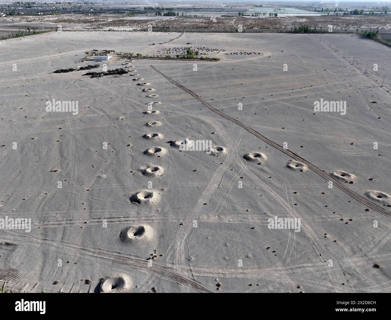 HAMI, CHINA - APRIL 21, 2024 - The dying Karez in Hami, Xinjiang ...