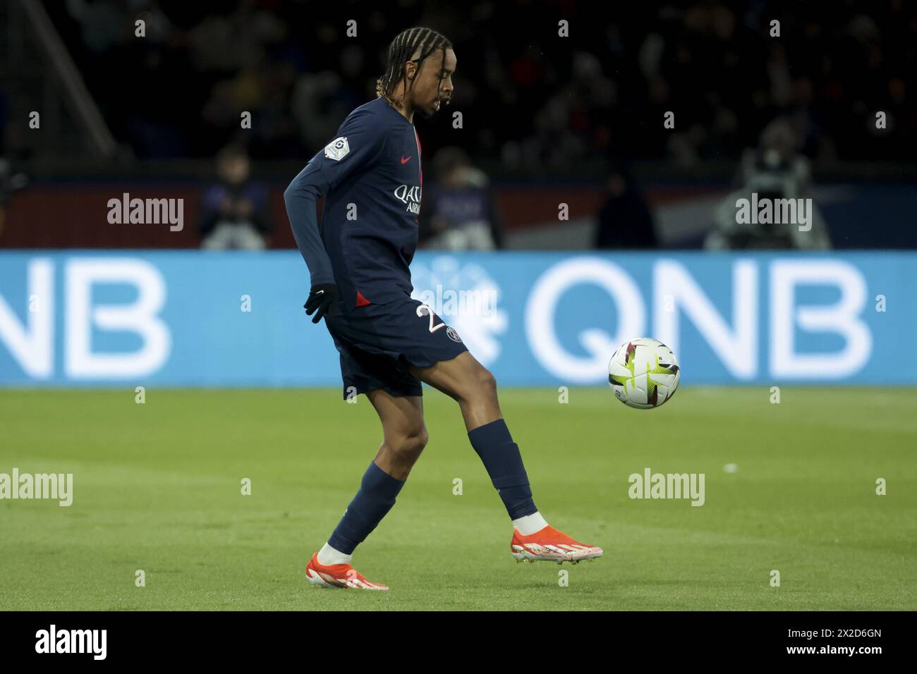 Bradley Barcola of PSG during the French championship Ligue 1 football ...