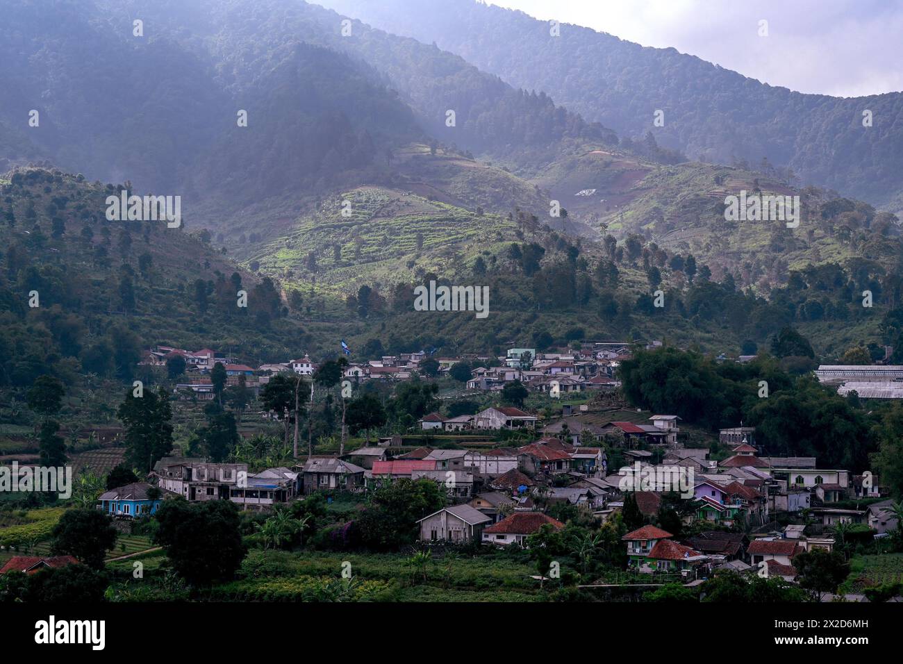 Residential Landscape in Rural Areas Stock Photo - Alamy