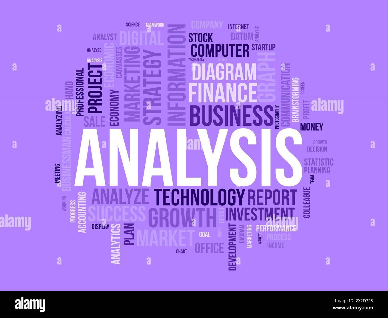 Analysis word cloud template. Business model concept vector background ...