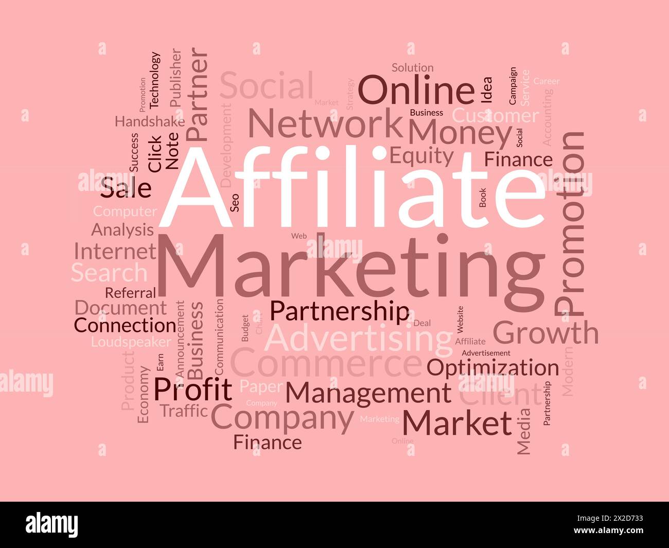 Affiliate Marketing word cloud template. Business model concept vector ...
